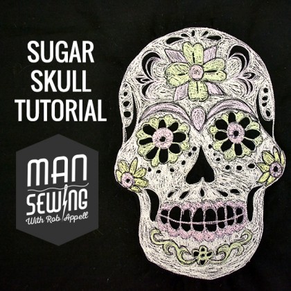 Sugar Skull – Man Sewing