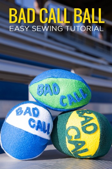 Bad Call Ball Tutorial - Man Sewing