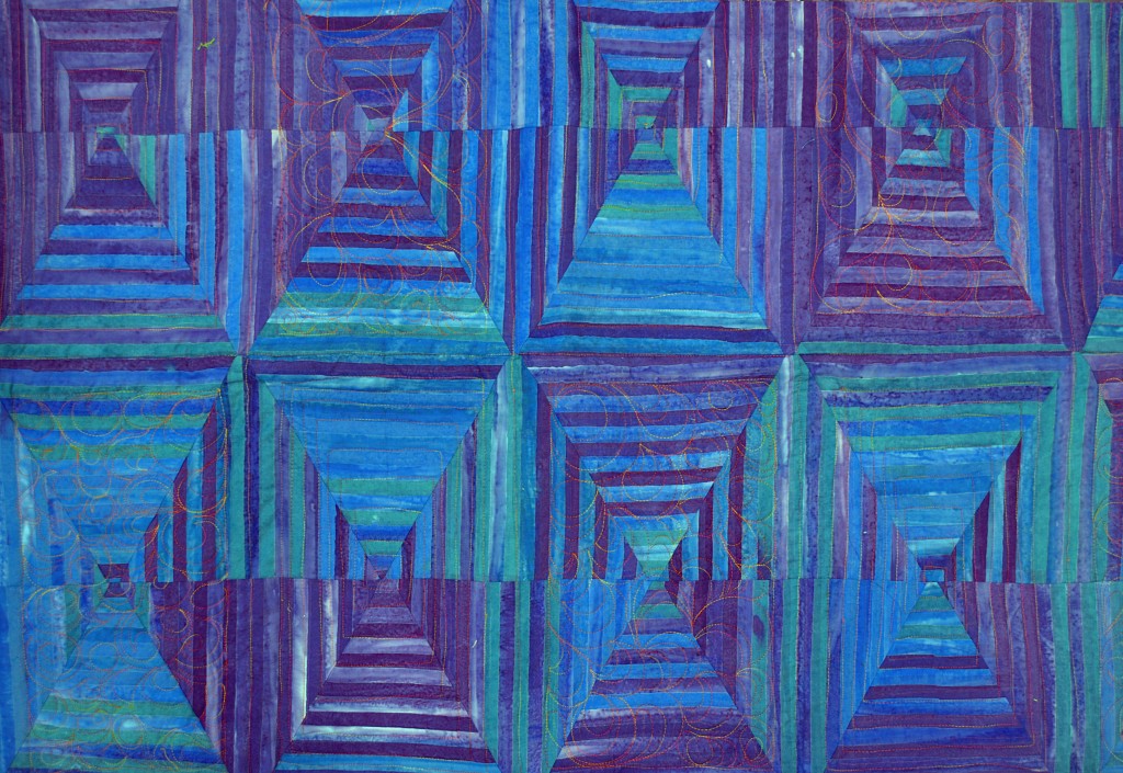 60 Degree Ruler Quilt – Man Sewing