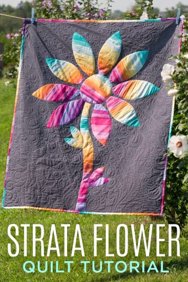 The Strata Flower Quilt Tutorial! – Man Sewing