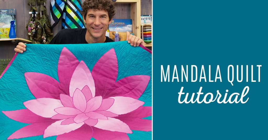Mandala Quilt Tutorial – Man Sewing
