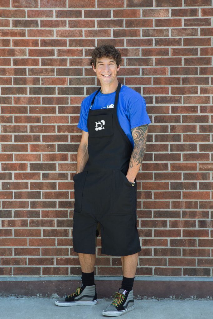 Workshop Apron Tutorial – Man Sewing