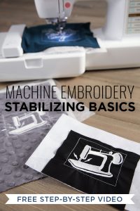Machine Embroidery: Stabilizer Basics – Man Sewing