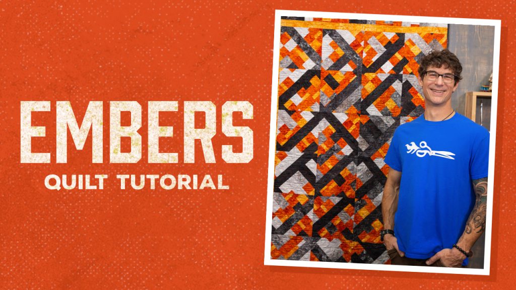 Embers Quilt – Man Sewing