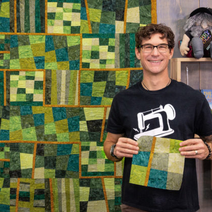 Quilting Tutorial – Man Sewing